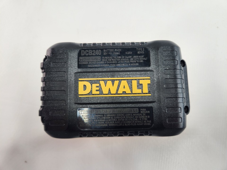 DeWalt 4.0Ah 20v Battery DCB240 Lithium Ion OEM Original Yellow | eBay