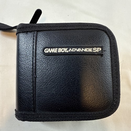 Authentic Nintendo GameBoy Advance SP Faux Leather Travel Carrying Case ...