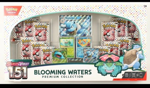 LOT OF 2!! Pokemon TCG 151 Blooming Waters Premium Collection Box New ...