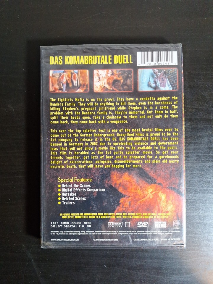 Das Komabrutale Duell DVD 2008 Unearthed Film German Horror Splatter ...