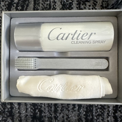 CARTIER GENUINE CLEANING KIT FOR METAL BRACELETS SPRAY CLOTH BRUSH ...