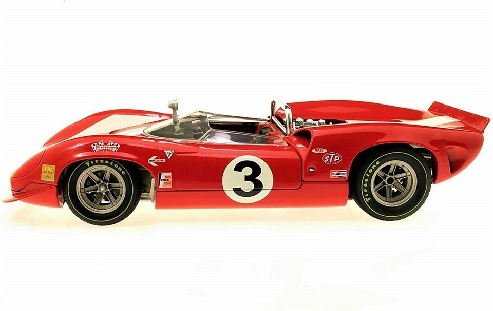 Race Car Le mans Hot Rod Built Metal Model Promo Carousel Red1:18 24 12 ...