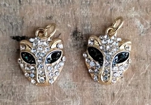 2 Gold Tone Sparkly Vintage Alien Spaceman Pendants.. Jewelry | eBay