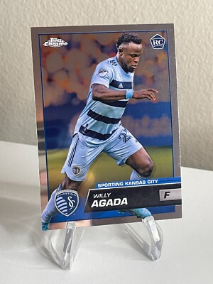 Willy Agada ROOKIE 2023 Topps Chrome MLS Soccer #182 Sporting KC SKC RC ...