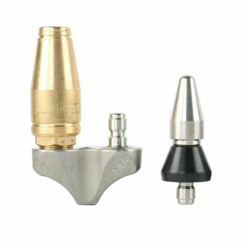 4 Nozzles High Pressure Sewer Drain Cleaning Nozzle Sewer Jetter 1/4 ...