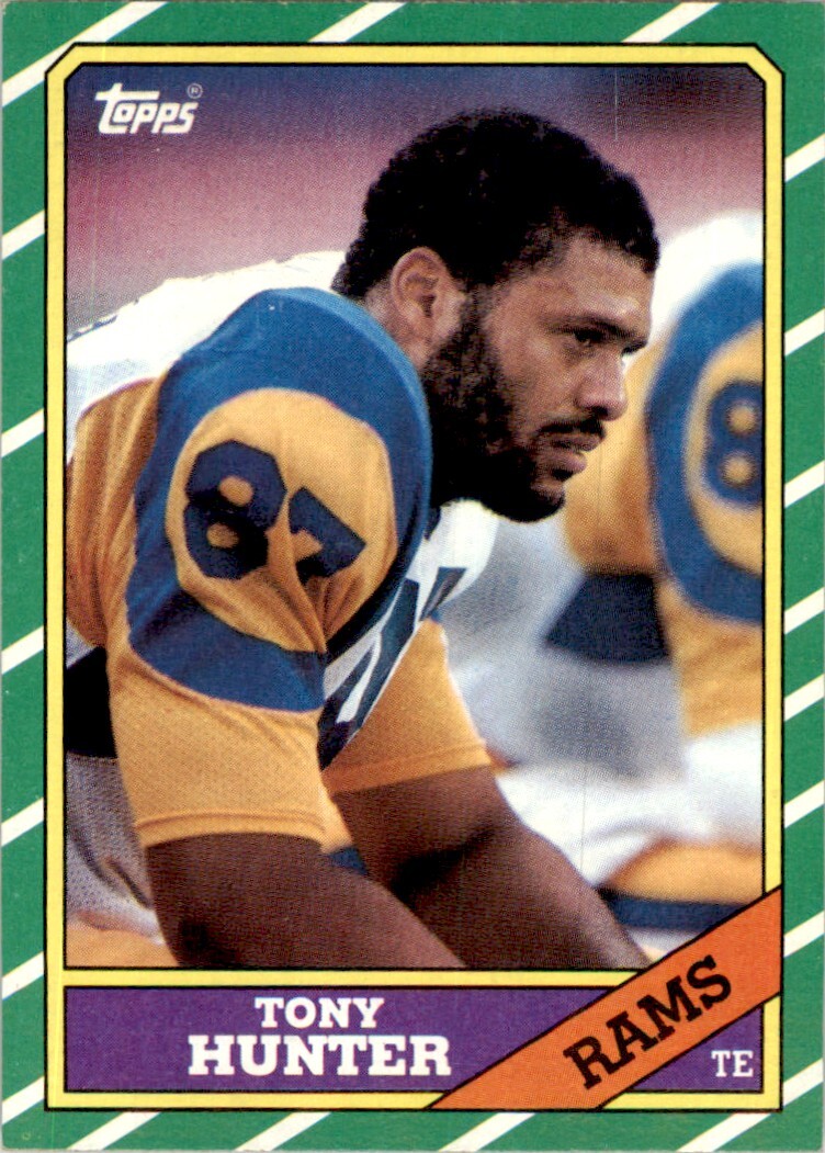 1986 TOPPS. TONY HUNTER LOS ANGELES RAMS #81 | eBay