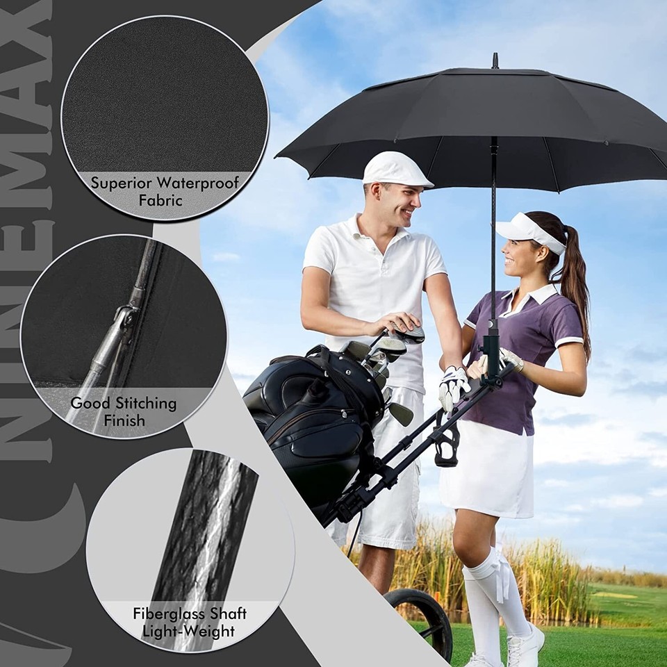 54/62/68 Inch Extra Large Oversized Golf Umbrella Heavy Duty Big Long ...