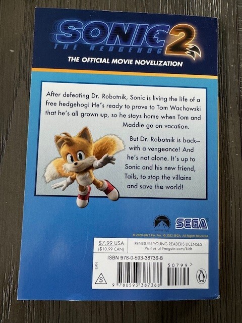 Sonic the Hedgehog 2: the Official Movie Novelization by Kiel Phegley ...