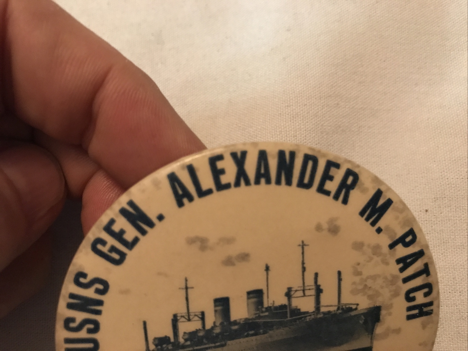 USNS GENERAL ALEXANDER M. PATCH CLUB MEMBER VINTAGE PIN | eBay