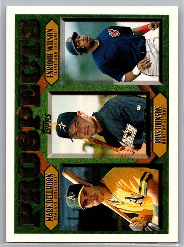 Mark Bellhorn/Russ Johnson/Enrique Wilson 1997 Topps Prospects BASEBALL ...