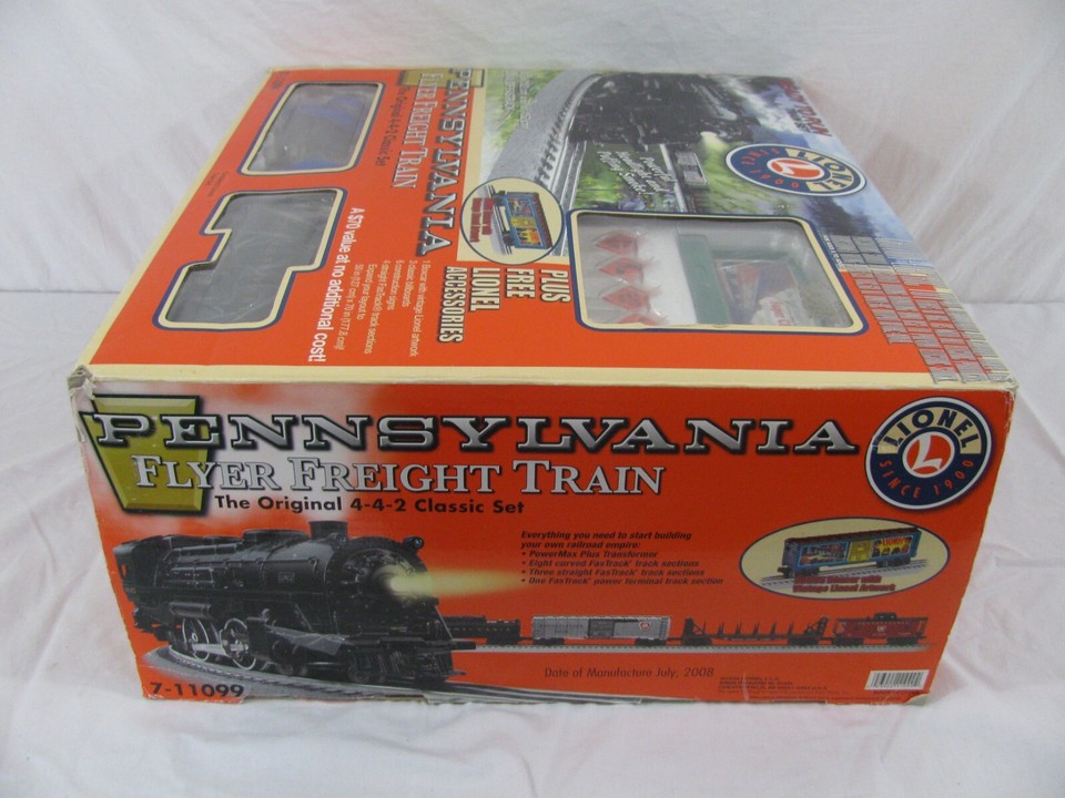 Lionel Trains O Gauge Pennsylvania Flyer Freight Set w/ Bonus Boxcar #7 ...