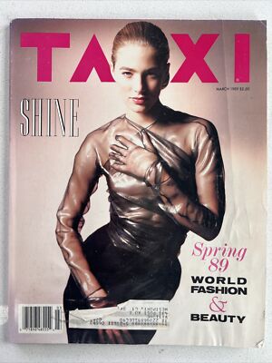 Taxi Magazine March 1989 Elaine Irwin cover Milan style Brian Eno ...