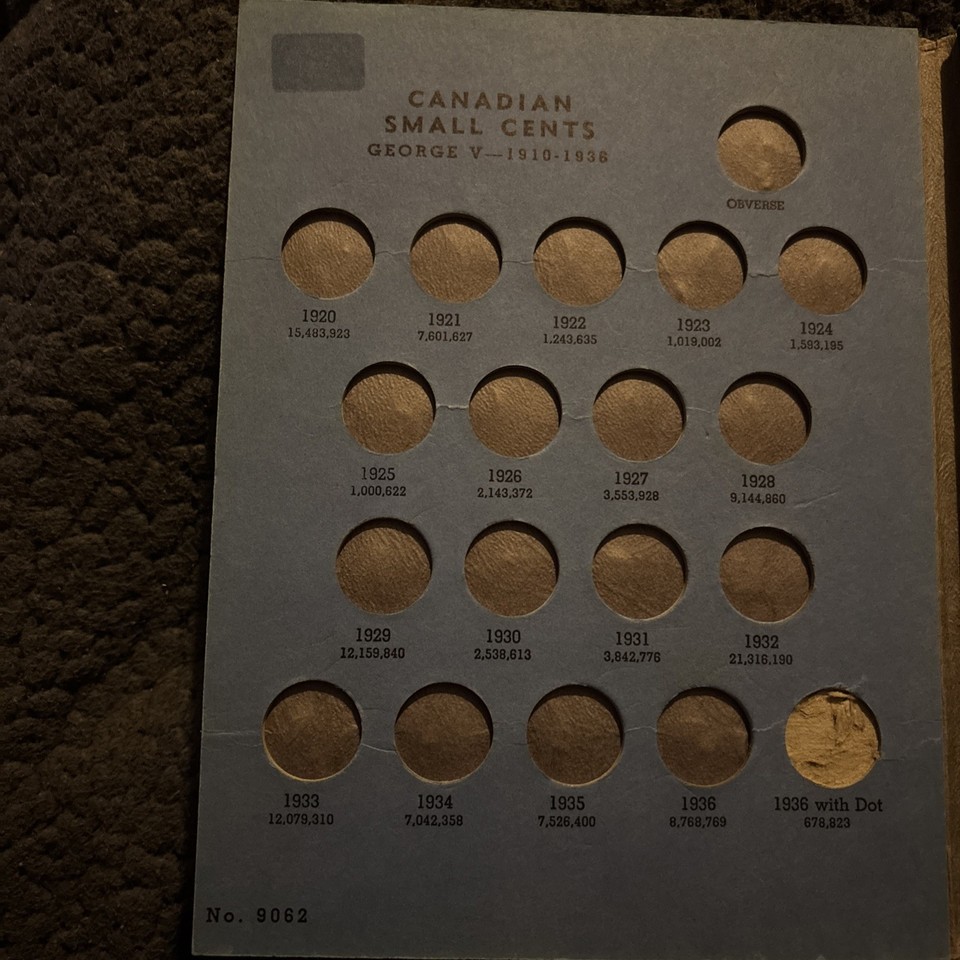 Canadian Small Cent Collection 1920 To Date | eBay