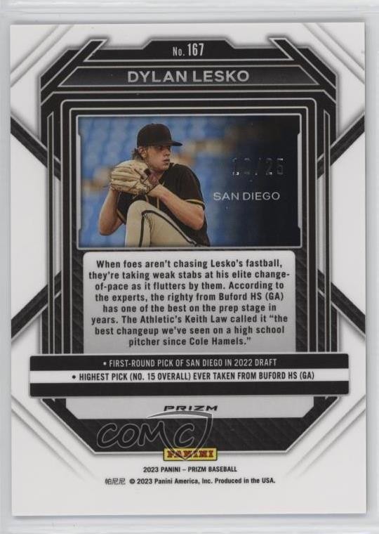 2023 Panini Prizm Mojo Prizm /25 Dylan Lesko #167 | eBay
