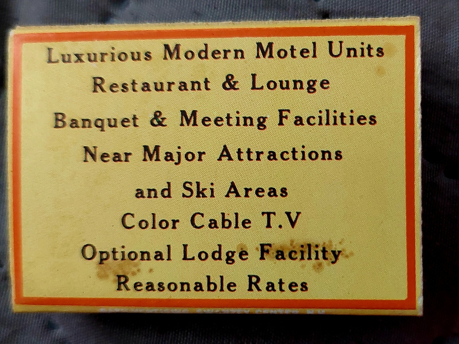The Putney Inn Vermont Matchbox ( Full ) Motel Restaurant Lounge ...