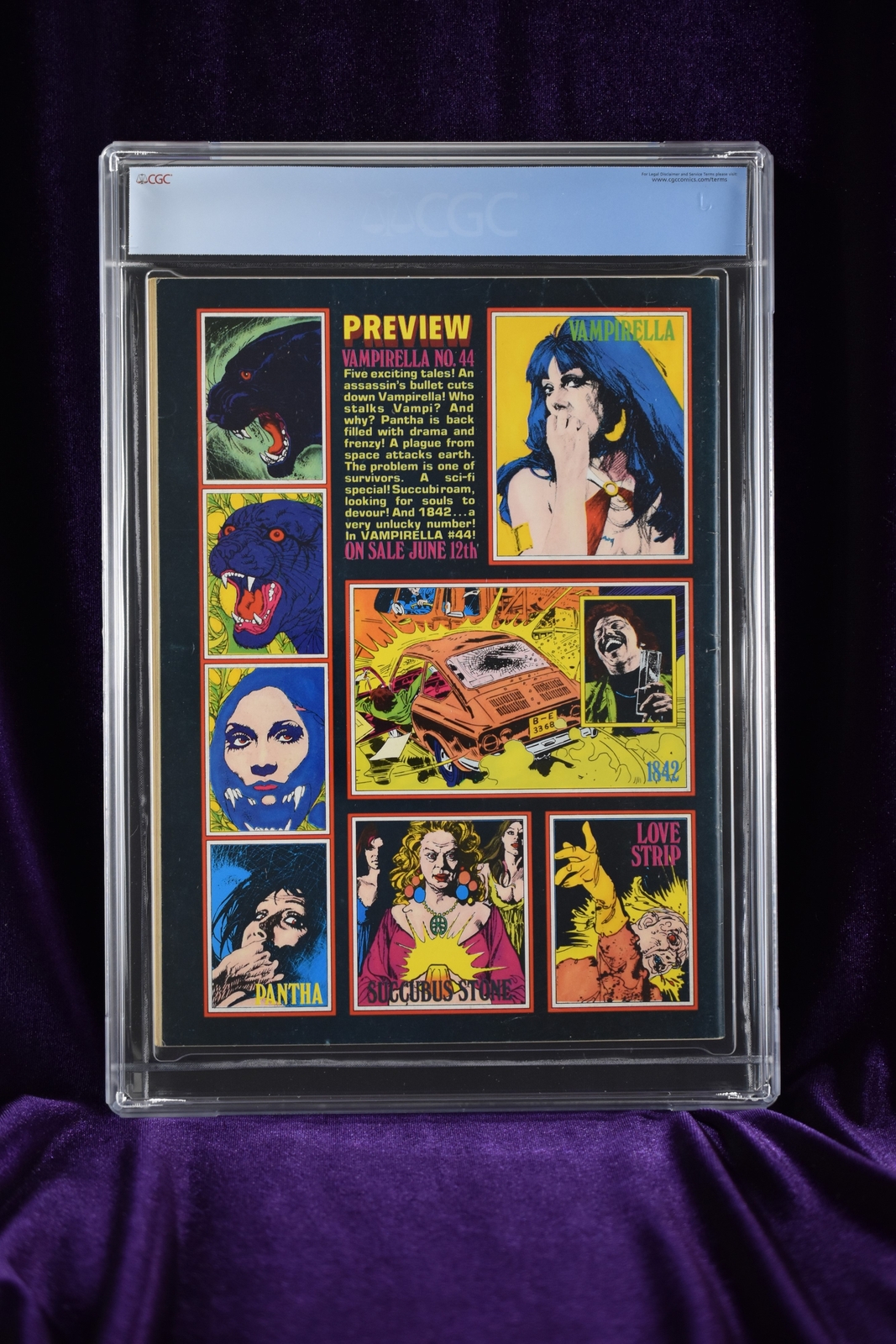 Vampirella CGC 5.0 #43 Warren Publishing 6/75 White Pages | eBay