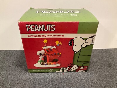 Department 56 Snoopy Getting Ready For Christmas Peanuts Woodstock ...