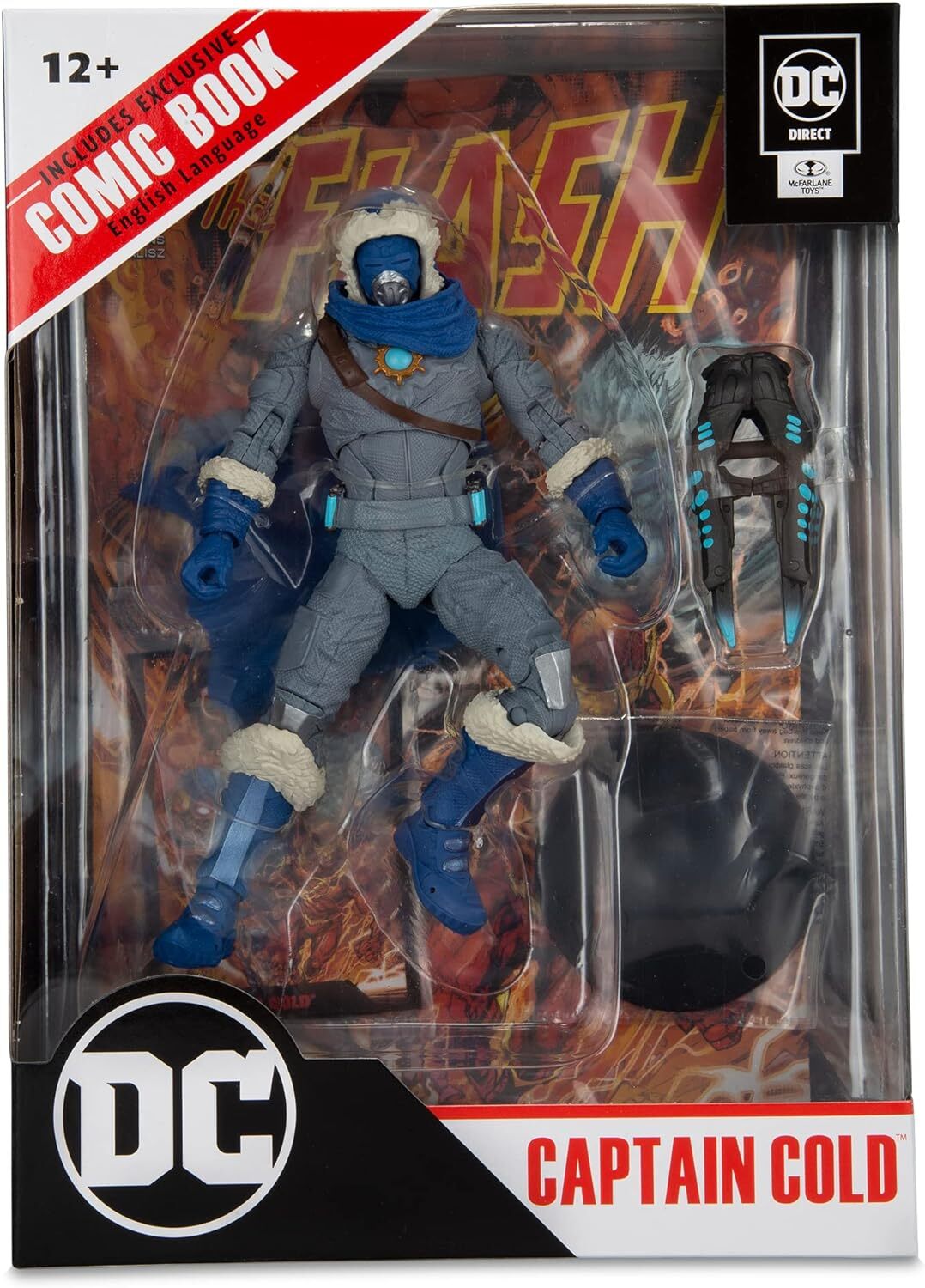 McFarlane Toys, DC Comic 7-inch Captain Cold Action Figure with 22 ...