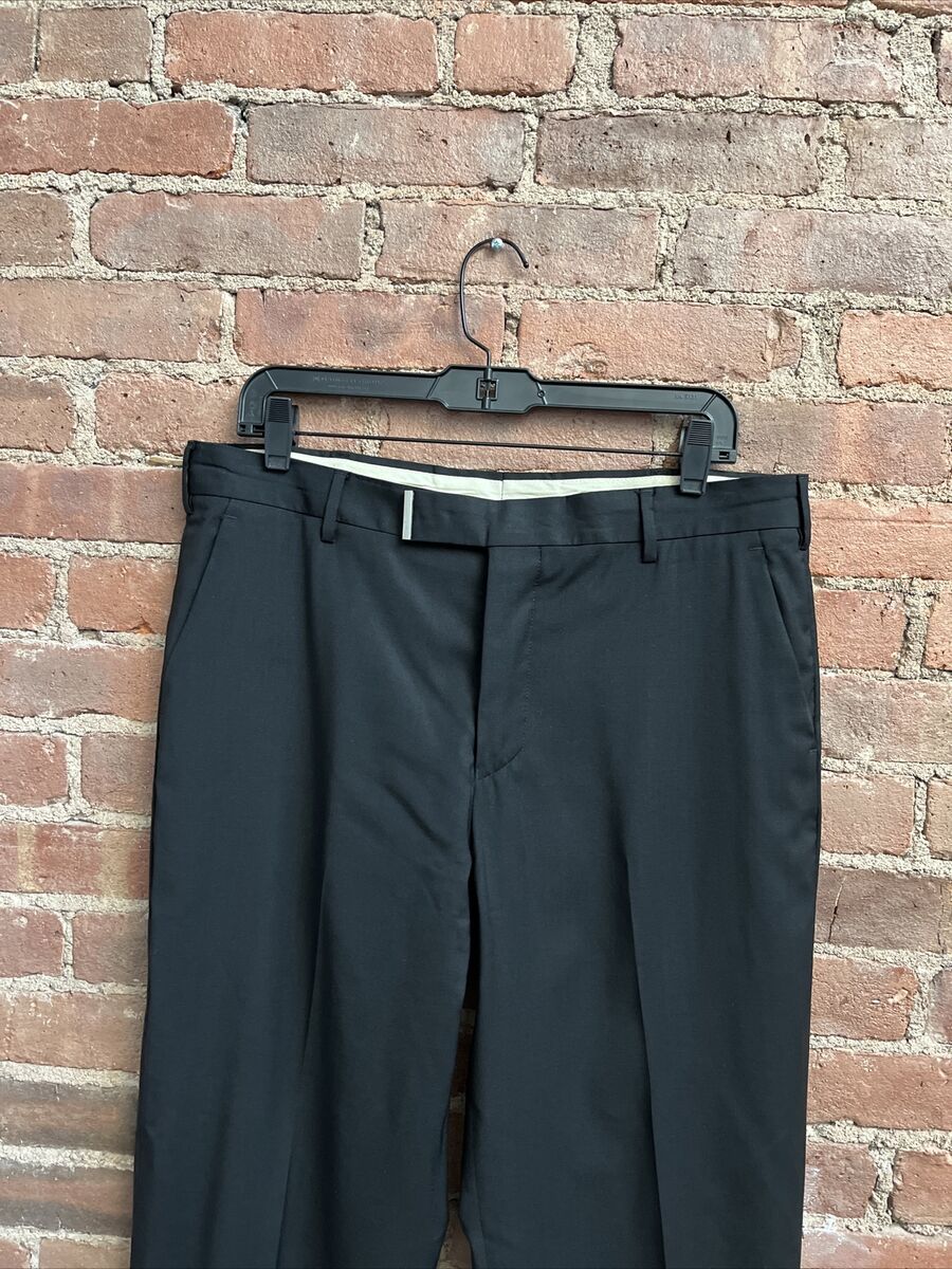 Vintage Helmut Lang Men's Pants, Sz 52 IT, 35 X 31, Metallic Vintage Helmut Lang Men's Pants, Sz 52 IT, 35 X 31, Metallic
