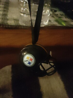 Pittsburgh Steelers Small Helmet On Nylon String To Hang From Rear View ...