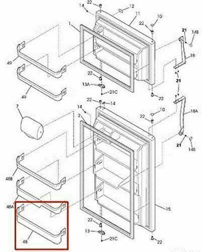 White Door Bin 240338101 Fits Frigidaire Refrigerator AP2115860 ...