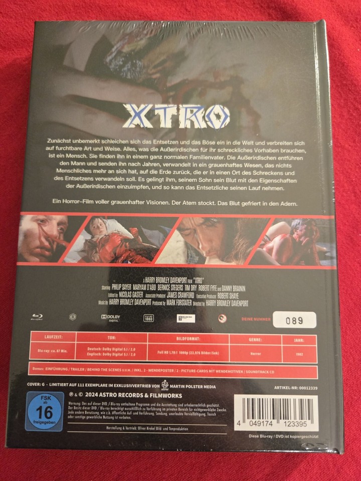 Xtro Mediabook Blu-ray + CD Soundtrack Limited To 111 RICK MELTON RARE OOP | eBay