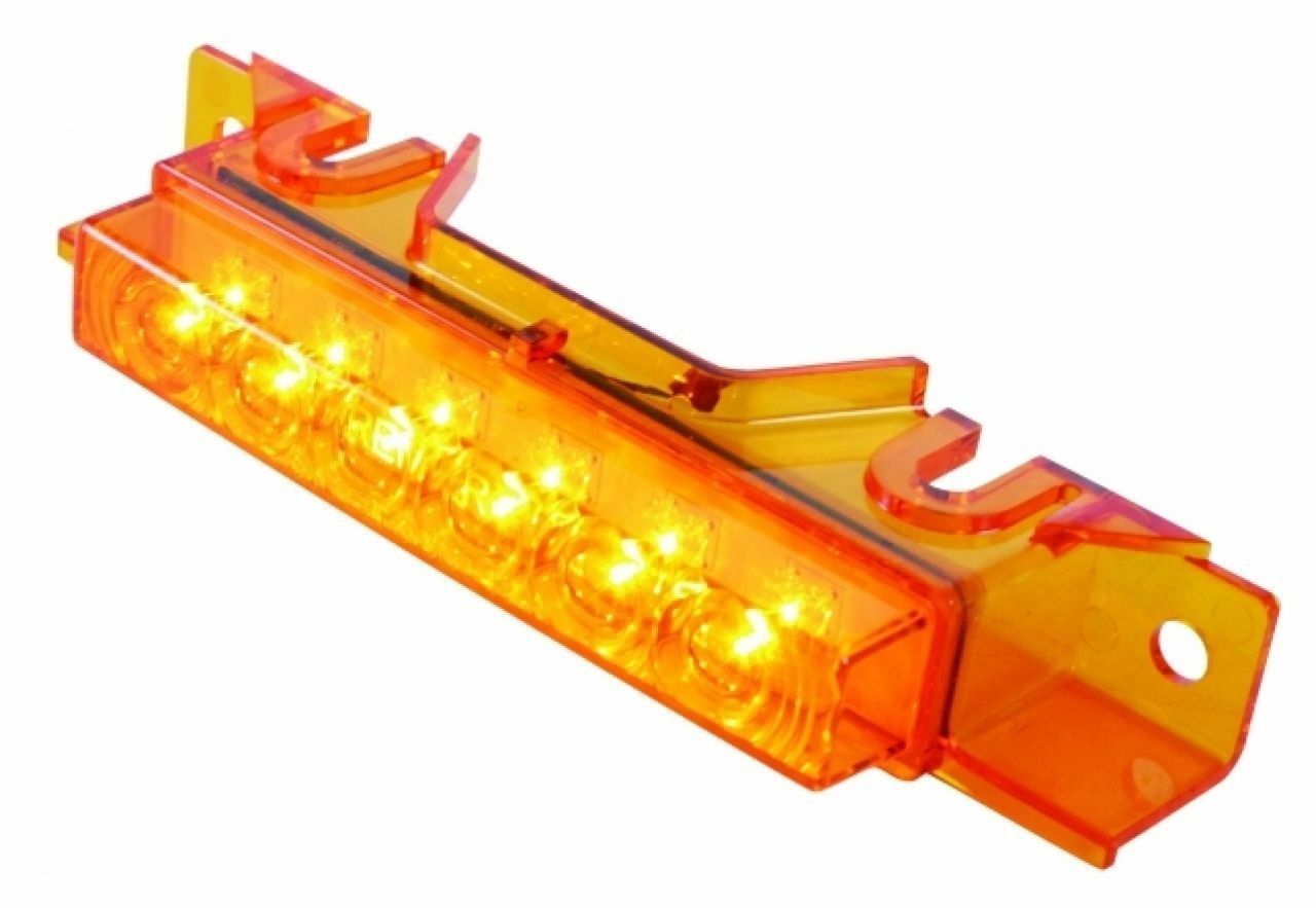 Volvo VN, VNL, VHD Amber LED Cab Marker Lights Amber Lens 37593 for ...