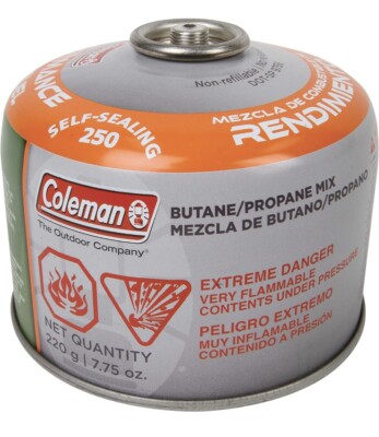 Coleman 220 Isobutane Fuel Butane Propane Mix Survival Hiking camping ...