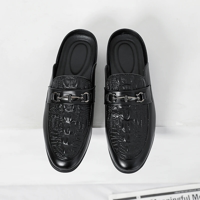 Summer Men Half Loafers Slippers Outdoor Lightweight Slip On Flats ...
