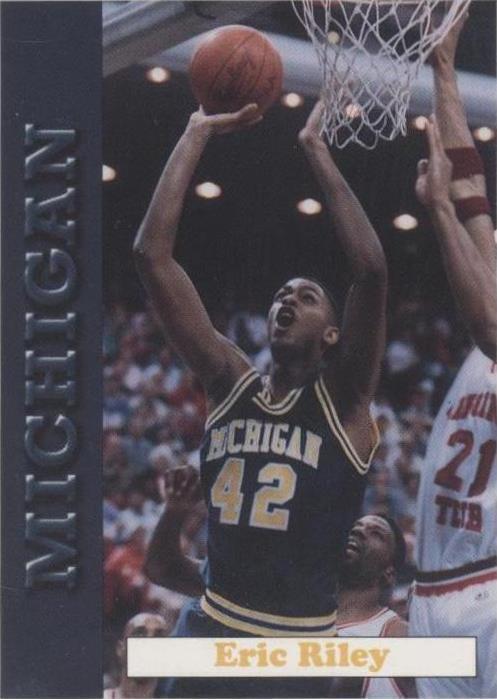 1992-93 Michigan Wolverines Team Issue - Eric Riley #4 (RC) for sale ...