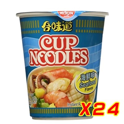 NISSIN Cup Noodles Seafood Flavour (Box of 24 Cups) 合味道海鮮味杯麵 | eBay UK
