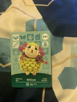097 WILLOW Animal Crossing Amiibo Card 097 Authentic ACNH | eBay