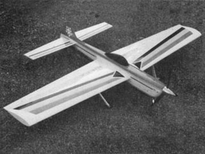 Arcturus Control Line Stunt 64" Wing RC Model Airplane Printed Plans ...