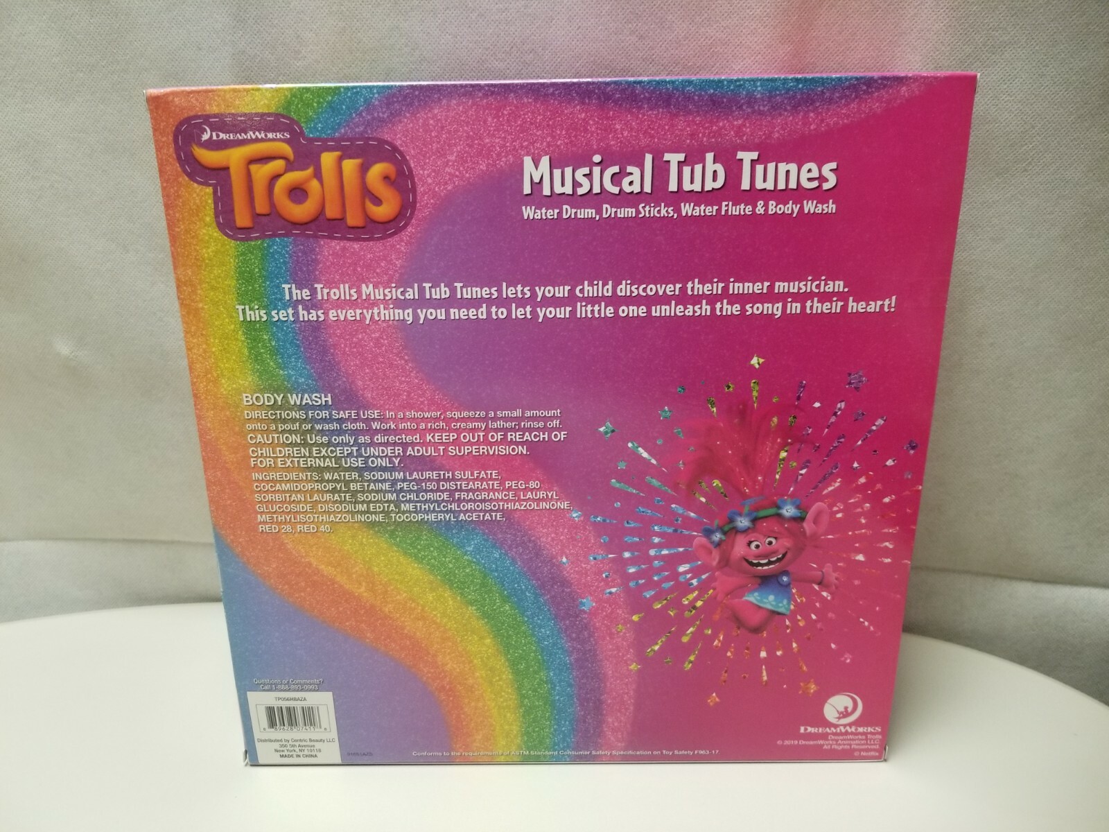 DreamWorks Trolls 4-Piece Musical Tub Tunes Bath Set with Drum and ...
