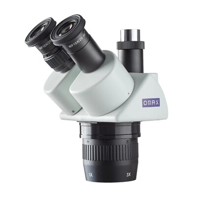 Omax 10X to 30X Trinocular Stereo Microscope Head, White | eBay