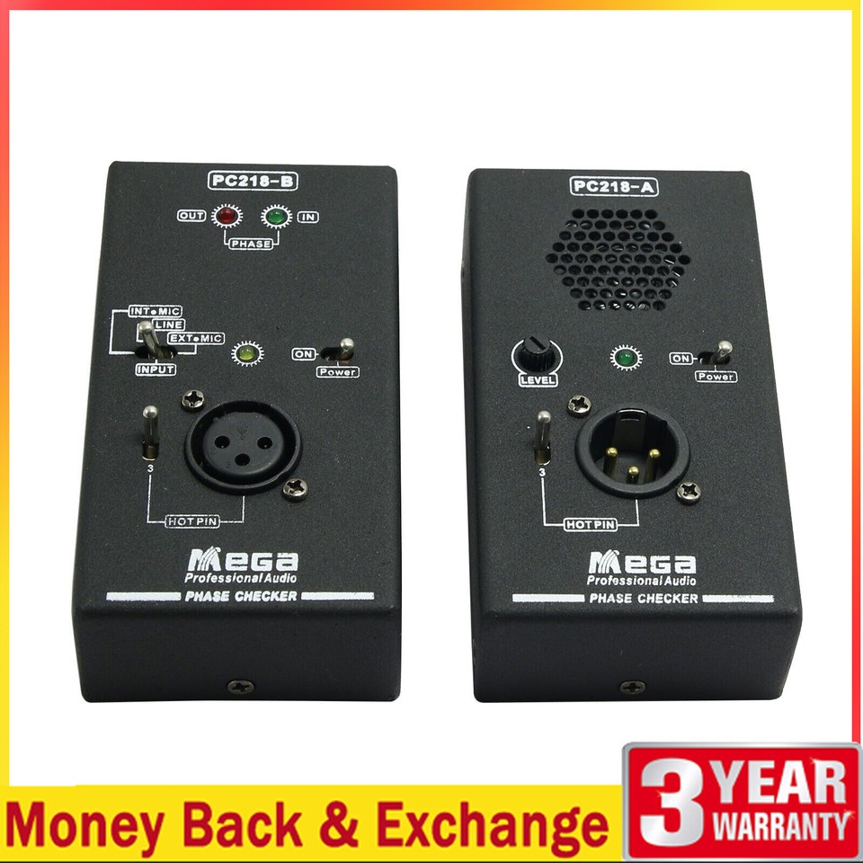 PC218 Phase Polarity Tester Checker Detector Audio Speaker Mic Sound ...