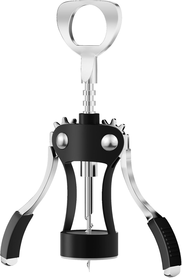 Wine Opener, Wine Bottle Opener, Zinc Alloy Wing Corkscrew Heavy Duty ...
