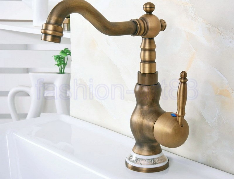 Retro Antique Brass Kitchen Wet Bar Bathroom Sink Faucet Taps fnf612 | eBay