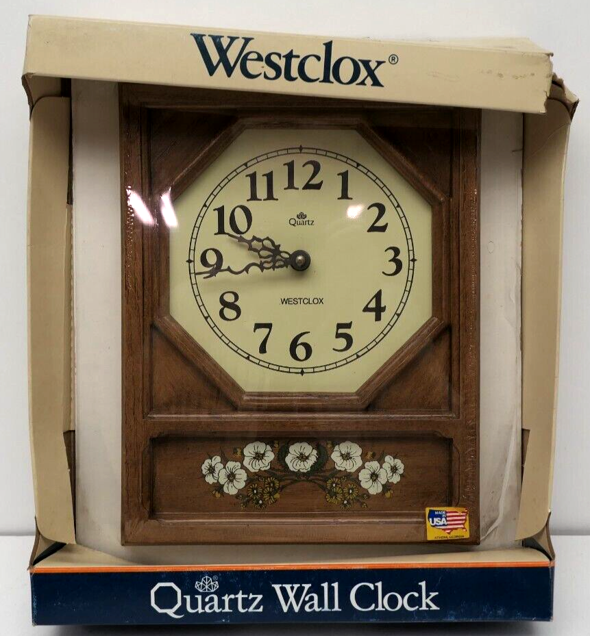 Rare Vintage 1980s Westclox Spice Box Battery Operated Wall Clock ...