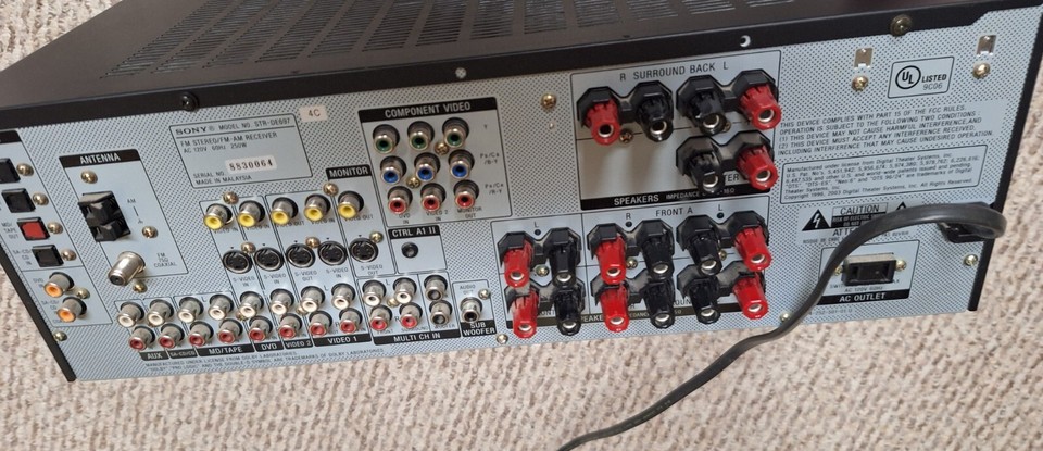 Sony STR DE697 7.1 Channel Receiver with Owners Manual Booklet & Remote ...