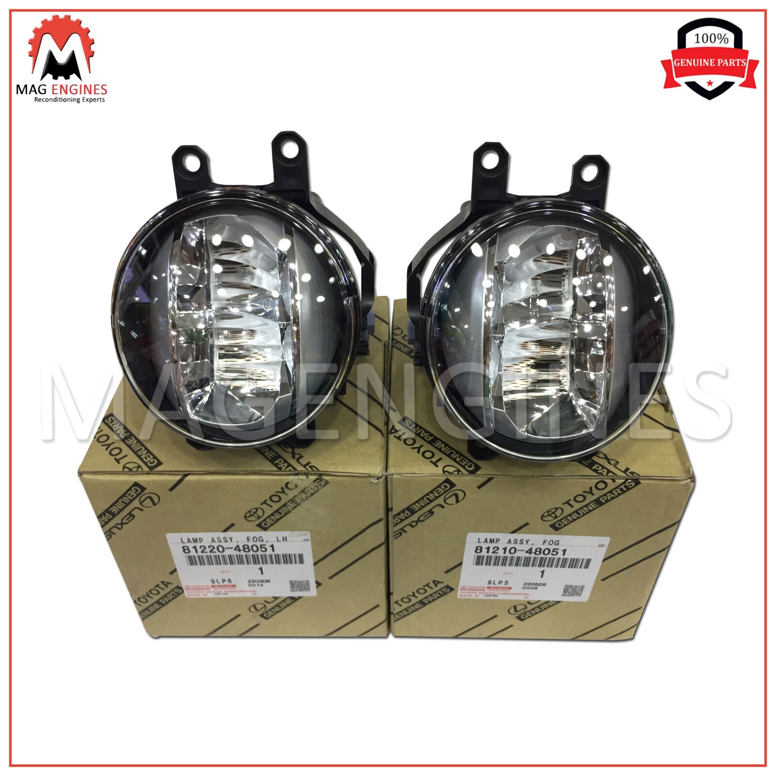 81210-48051 & 81220-48051 GENUINE OEM LED FOG LAMP RH & LH SET | eBay