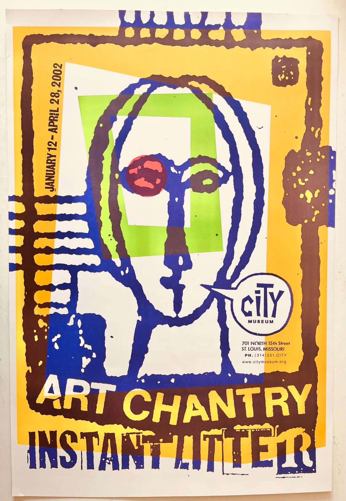 Vintage Art Chantry "Instant Litter" City Museum exhibition poster 2002 ...
