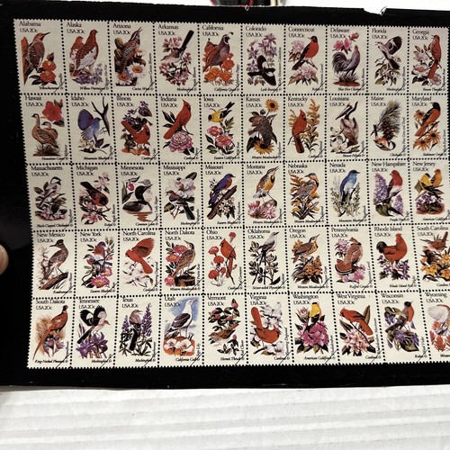 Vintage 50-STATE BIRDS & FLOWERS STAMP SET | eBay
