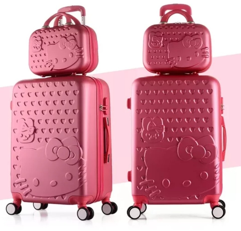 Set of Hello Kitty Trolley Suitcase Luggage carry on (U.S. Seller) | eBay
