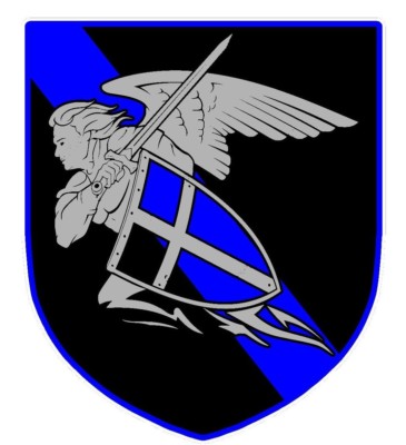 Saint Michael Blue Line Police Shield Law Enforcement Decal Wall Car ...