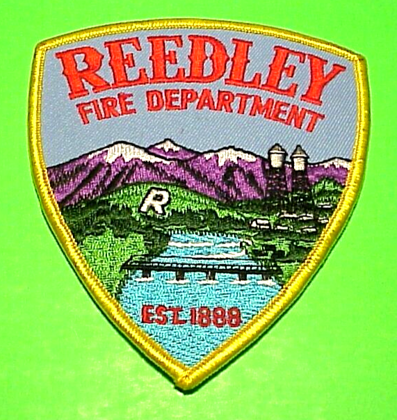 REEDLEY CALIFORNIA EST. 1888 CA 4 1/2" FIRE DEPT. PATCH FREE SHIPPING ...