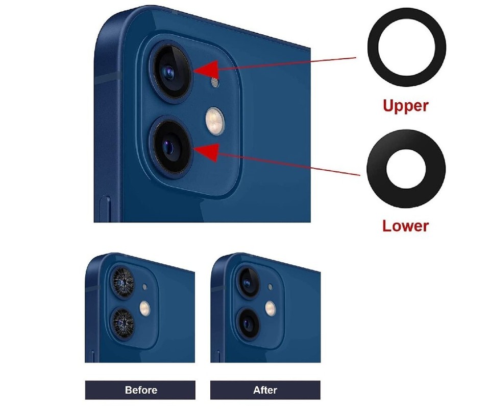 iPhone Back Camera Lens Glass Replacement Service Repair-in Mail | eBay