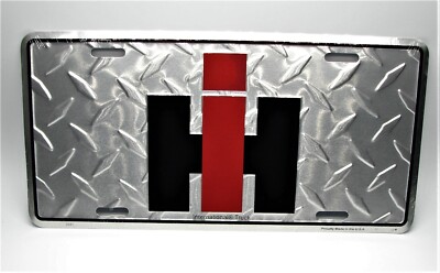 Licensed HI INTERNATIONAL HARVESTER 3D EMBOSSED METAL CAR LICENSE PLATE ...