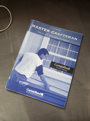 Certainteed Master Craftsman Vinyl Siding Training Book | eBay