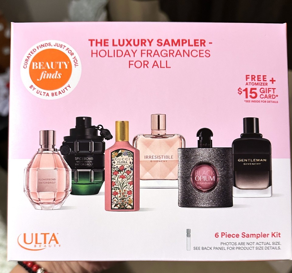 ULTA The LUXURY 6 (six) Piece Sampler Kit Size 1.0 to 1.5ml EA New In ...